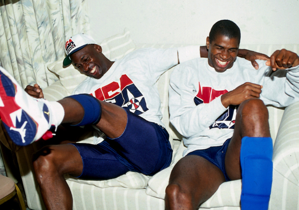 Michael Jordan & Magic Johnson Honorary Captains For Aircraft Carrier ...