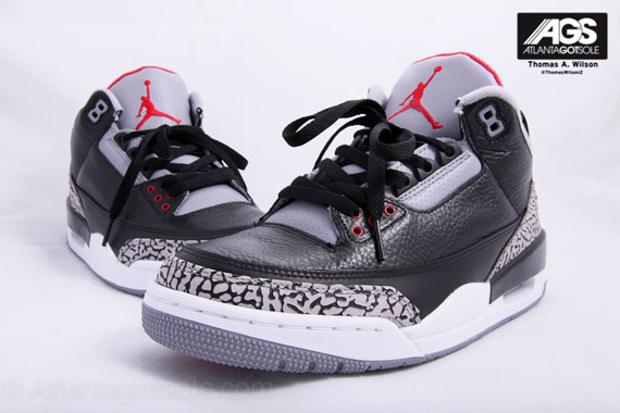 Air Jordan III: Black Cement - New Detailed Images - Air Jordans ...