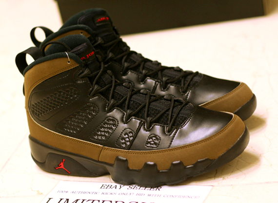 Air Jordan IX: "Olive" - Available Early on eBay - Air Jordans, Release ...