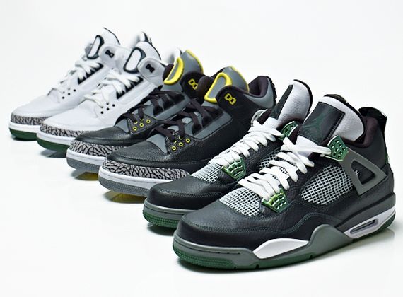 Air Jordan III + IV: "Oregon Ducks" Collection - Air Jordans, Release ...