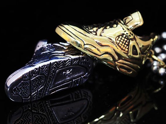 Air Jordan IV Silver Pendants by Victim of Vanity - Air Jordans ...