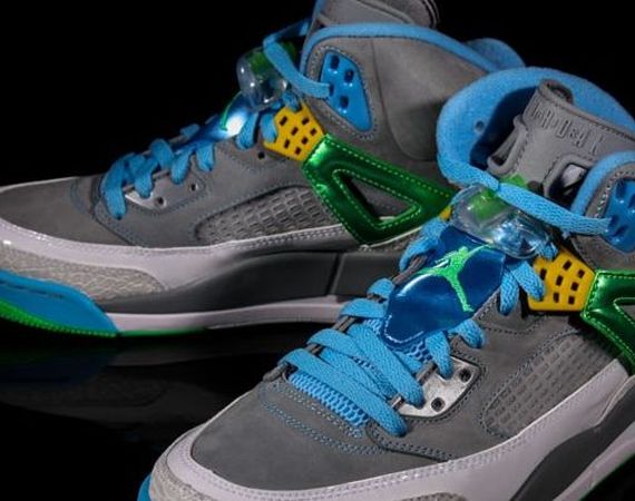 Jordan Spiz’ike: Grey – Blue – Metallic Green - Air Jordans, Release ...