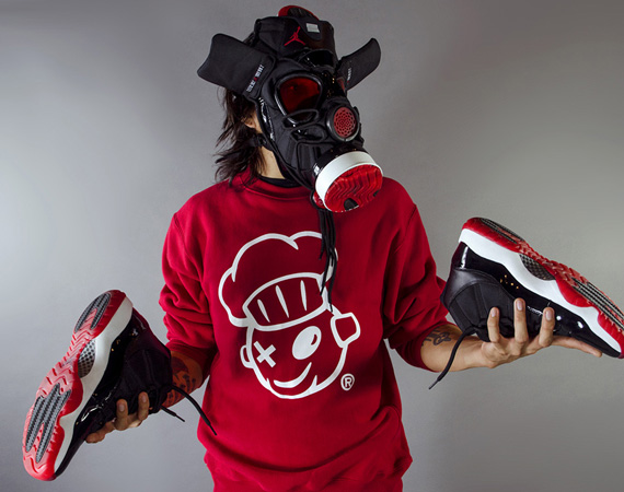 Air Jordan XI: “Bred” Gas Mask by Freehand Profit - Air Jordans ...