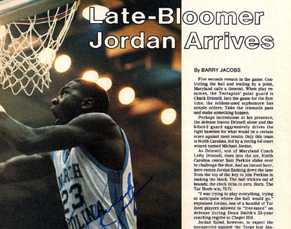 Vintage Gear: Michael Jordan Autographed Magazine Article - Air Jordans ...