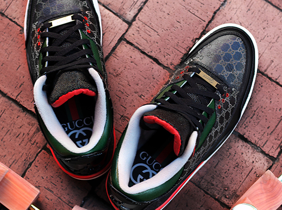 Air Jordan 3: "Gucci" by Dank Customs and Absolelute - Air Jordans ...