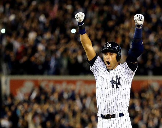 Derek Jeter Hits Walk-Off Single to Win Last Game at Yankee Stadium ...