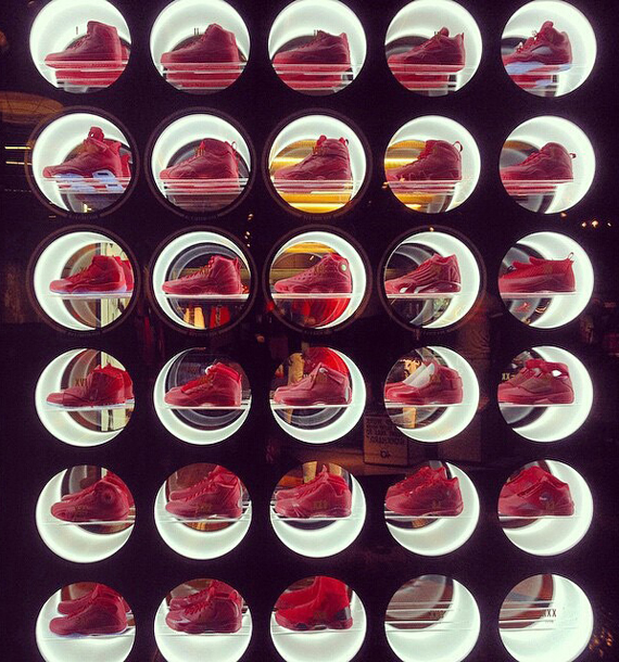 Air Jordan Retro "Red" Collection at Niketown Chicago - Air Jordans ...