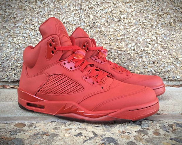 Jordans 5 All Red