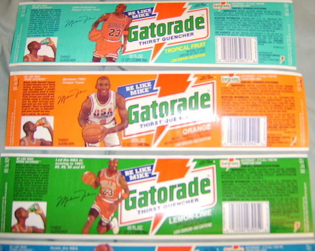 Vintage Gear: Michael Jordan Gatorade Label Series - Air Jordans ...