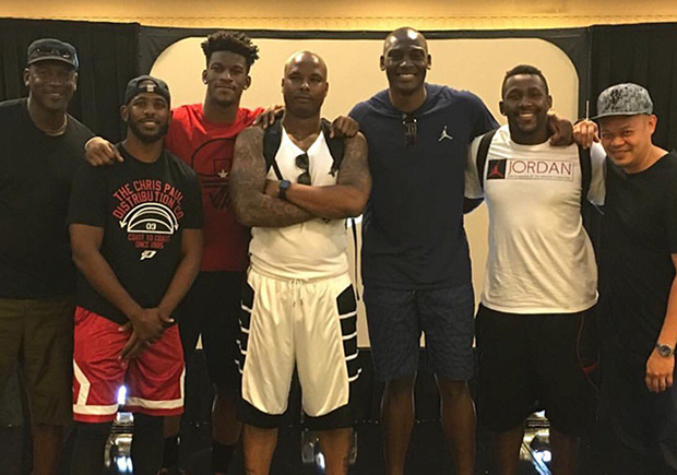 Michael Jordan Catches Up With Team Jordan Stars Present And Future ...