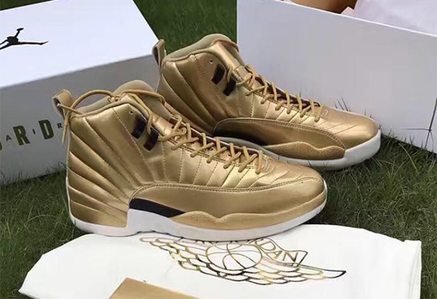 New Look At Air Jordan 12 Pinnacle "Gold" - Air Jordans, Release Dates ...